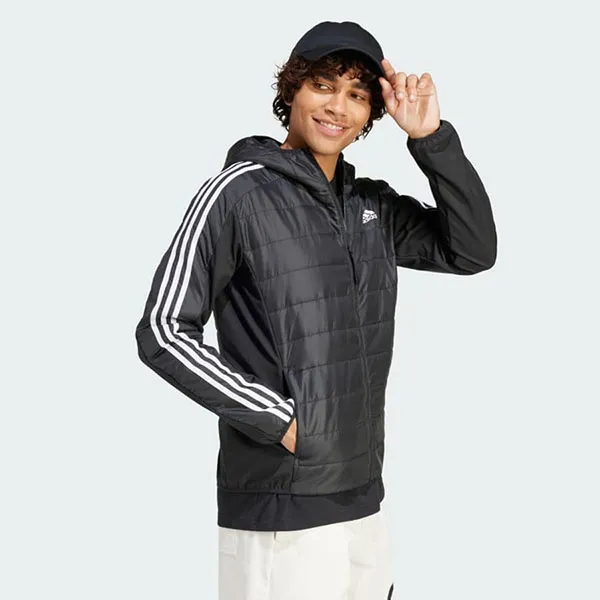 Áo Khoác Nam Adidas Essentials 3-Stripes Insulated Hooded Hybrid Jacket ...