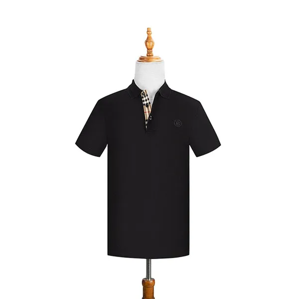 Áo Polo Nam Burberry Black With TB Logo Embroidered - 8084010 A1189 Màu ...