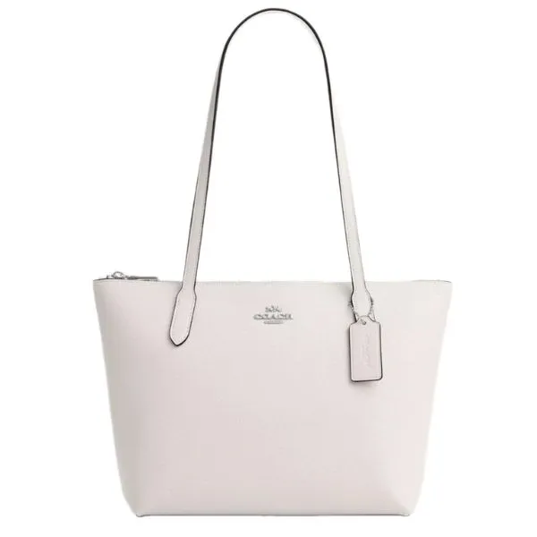Túi Tote Nữ Coach Fiona Zip Tote Bag CW395 Màu Trắng | Vua Hàng Hiệu