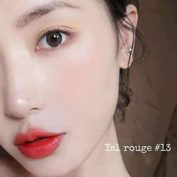 Son YSL Yves Saint Laurent YSL 13 Le Orange Màu Đỏ Cam | Vua Hàng Hiệu