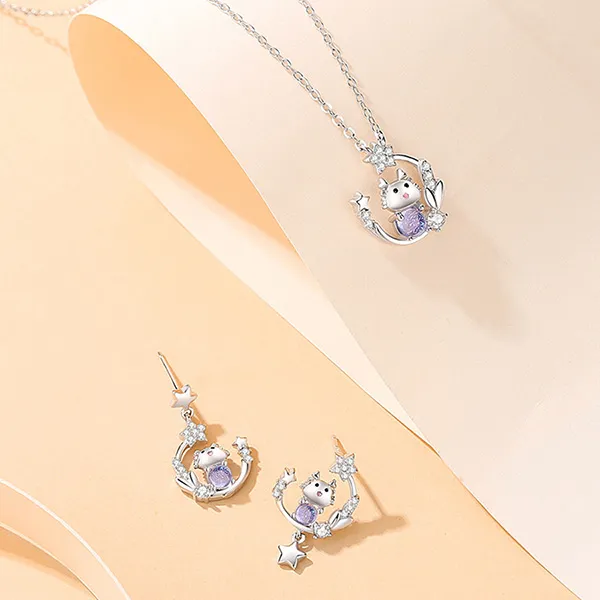 Dây Chuyền Nữ Lili Jewelry Bạc Đính Đá CZ Rồng Dễ Thương Julia LILI ...