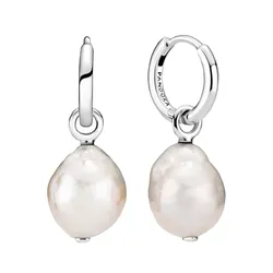Khuyên Tai Pandora Freshwater Cultured Baroque Pearl Hoop Earrings ...