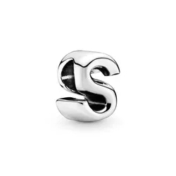 Hạt Vòng Charm Pandora Letter S Alphabet Charm 797473 Màu Bạc | Vua ...