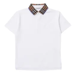 Áo Polo Burberry Monogram Motif Cotton Pique 8017153 Màu Trắng | Vua ...