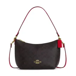 Túi Đeo Chéo Coach Mini Lillie Caryall Màu Nâu Đỏ | Vua Hàng Hiệu