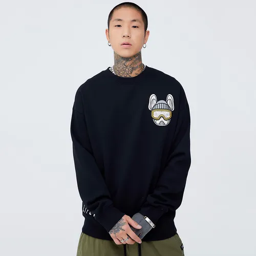 Mua Áo Nỉ Sweater LifeWork Ski Figure Radog Sweatshirt Black Màu Đen ...