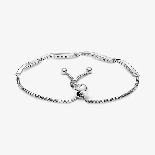 Mua Vòng Đeo Tay Nữ Pandora Blue Wavy Slider Bracelet 599375C01 Màu Bạc ...