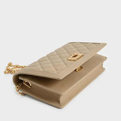 Mua Túi Đeo Vai Nữ Charles & Keith CNK Micaela Quilted Phone Pouch CK6 ...