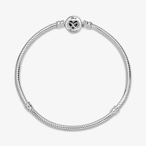 Mua Vòng Đeo Tay Nữ Pandora Moments Heart Infinity Clasp Snake Chain ...