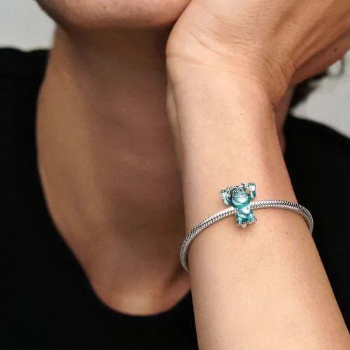 Mua Hạt Vòng Charm Pandora Disney Pixar Sulley Charm 792031C01 Màu Xanh ...