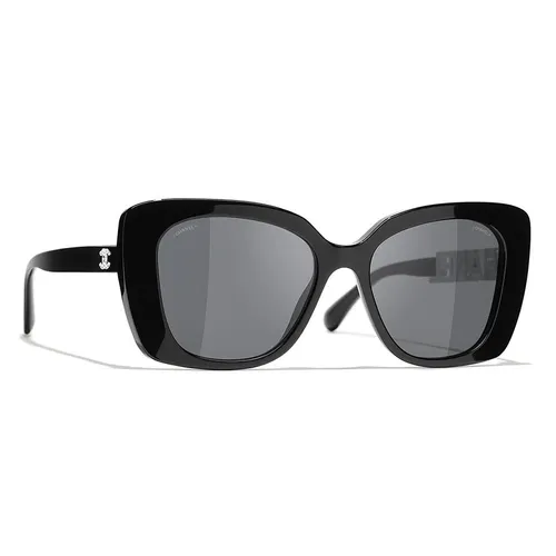 Mua Kính Mát Chanel Square Sunglasses CH5422B 1026S4 Chống Lóa Màu Đen ...