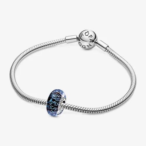 Mua Hạt Vòng Charm Pandora Wavy Dark Blue Murano Glass Ocean 798938C00 ...
