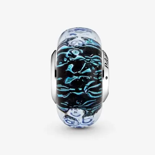 Mua Hạt Vòng Charm Pandora Wavy Dark Blue Murano Glass Ocean 798938C00 ...