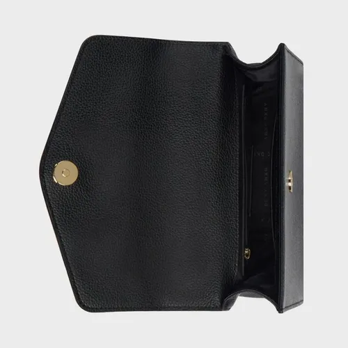 Mua Túi Đeo Chéo DKNY Elissa Small Pebbled Leather Shoulder Bag Black ...