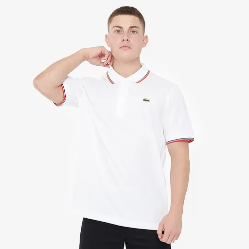 Mua Áo Polo Lacoste Men's Ribbed White/Corrida-Cosmic YH7900 00 SM8 Màu Trắng Size S - Lacoste ...