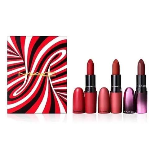 Mua Set 3 Thỏi Son MAC Kiss Of Magic Lip Kit 3 Lipstick Tông Đỏ chính ...