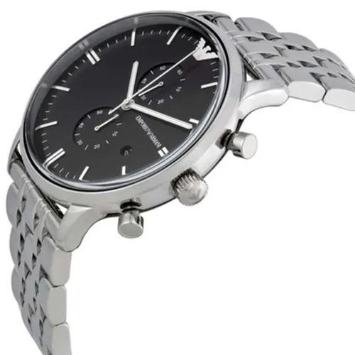 Mua Đồng Hồ Nam Emporio Armani AR0389 Màu Đen Bạc - Emporio Armani ...