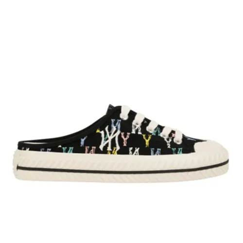 Mua Giày Hở Gót MLB Korea Unisex Street Style Logo Sandals Màu Đen Size ...