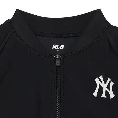 Order Áo Bơi Nữ MLB Basic Crop Zip-up Rash Guard New York Yankees ...