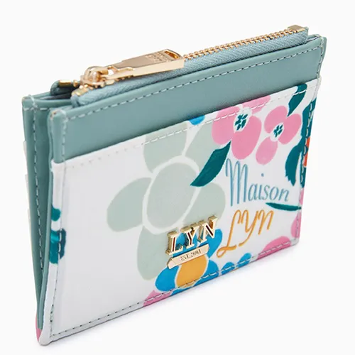 Mua Ví Nữ Lyn Maison Des Fleurs Card Holder LL23FWF055 Màu Trắng Viền Xanh - Lyn - Mua tại Vua ...