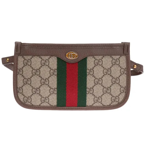 Túi Đeo Chéo Nữ Gucci GG Supreme Web Stripe Crossbody Bag Màu Nâu | Vua ...