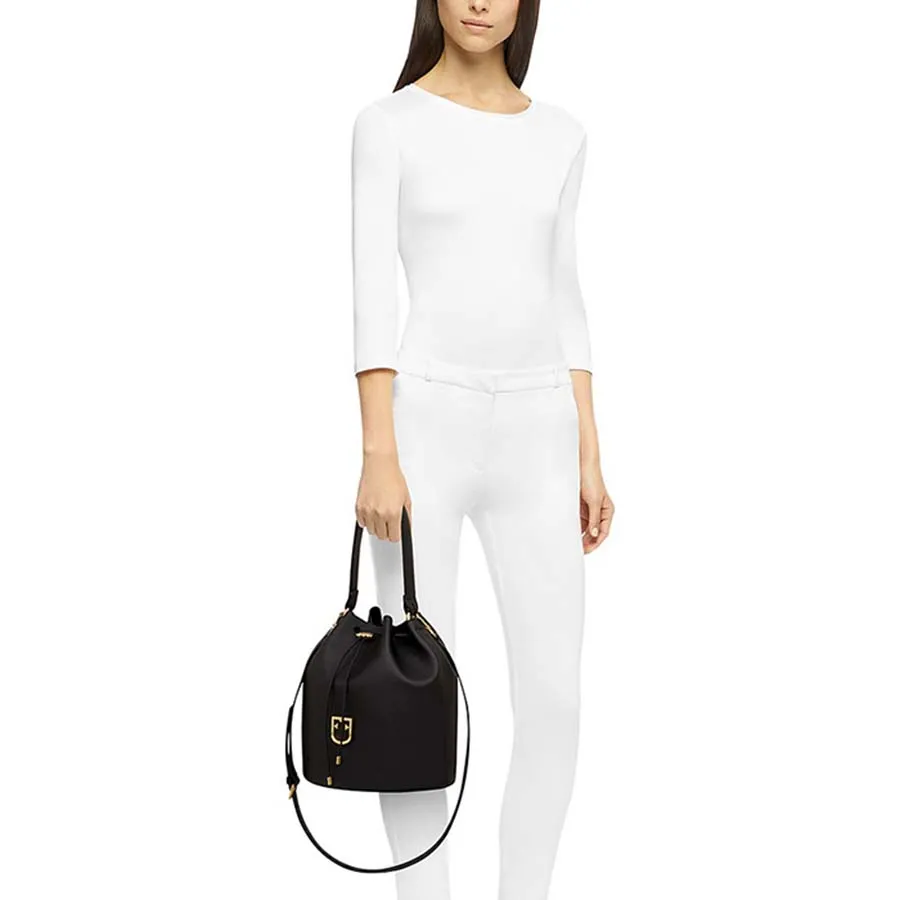 Mua Túi Xách Furla corona M Drawstring Leather Bucket Bag Màu Đen - Furla - Mua tại Vua Hàng ...