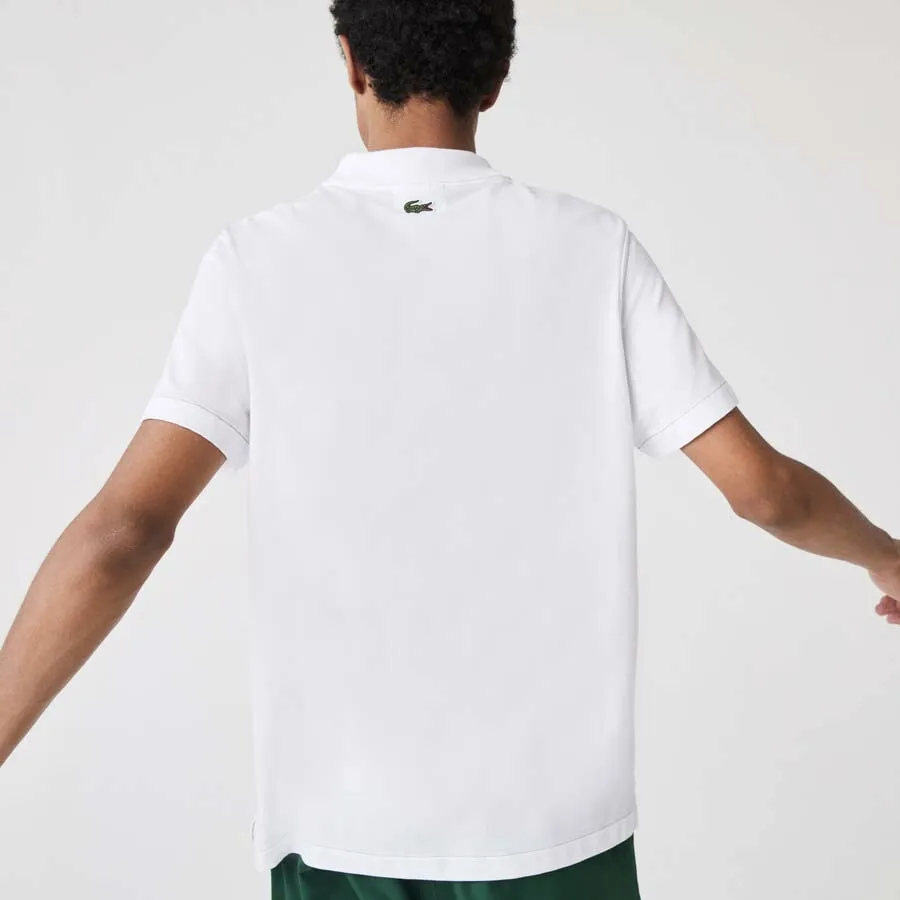 Mua Áo Polo Lacoste Men's Regular Fit Lettered Ultra-Light YH0028-001 Knit Polo Shirt Màu Trắng ...