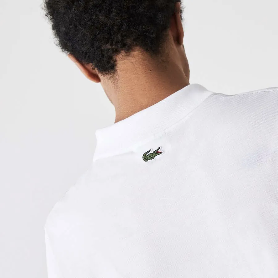 Mua Áo Polo Lacoste Men's Regular Fit Lettered Ultra-Light YH0028-001 Knit Polo Shirt Màu Trắng ...