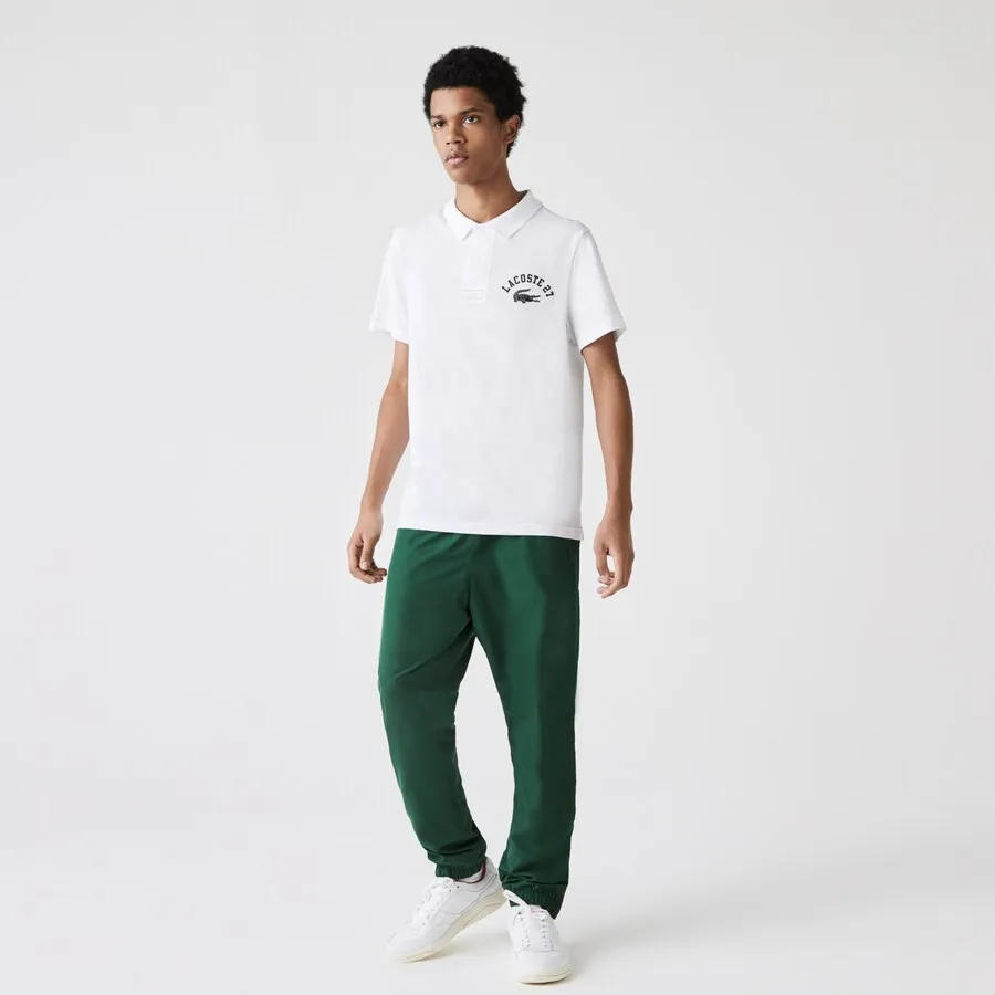 Mua Áo Polo Lacoste Men's Regular Fit Lettered Ultra-Light YH0028-001 Knit Polo Shirt Màu Trắng ...