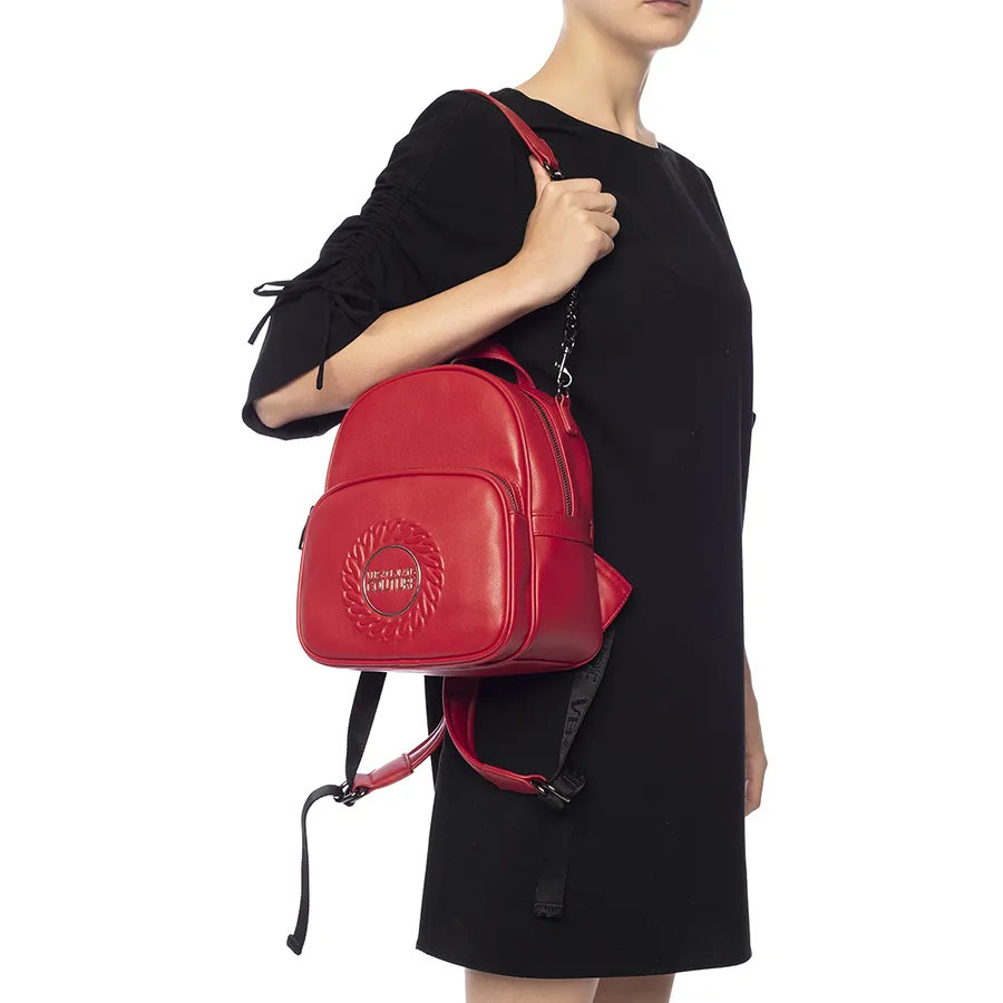 Mua Balo Versace Jeans Couture Logo-Printed Backpack Màu Đỏ - Versace ...