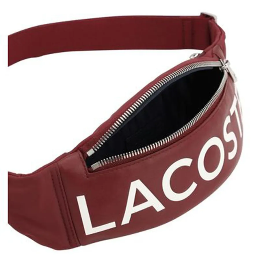 Mua Túi Lacoste Men's L.12.12 Signature Leather Zip Fanny Pack Red Màu ...