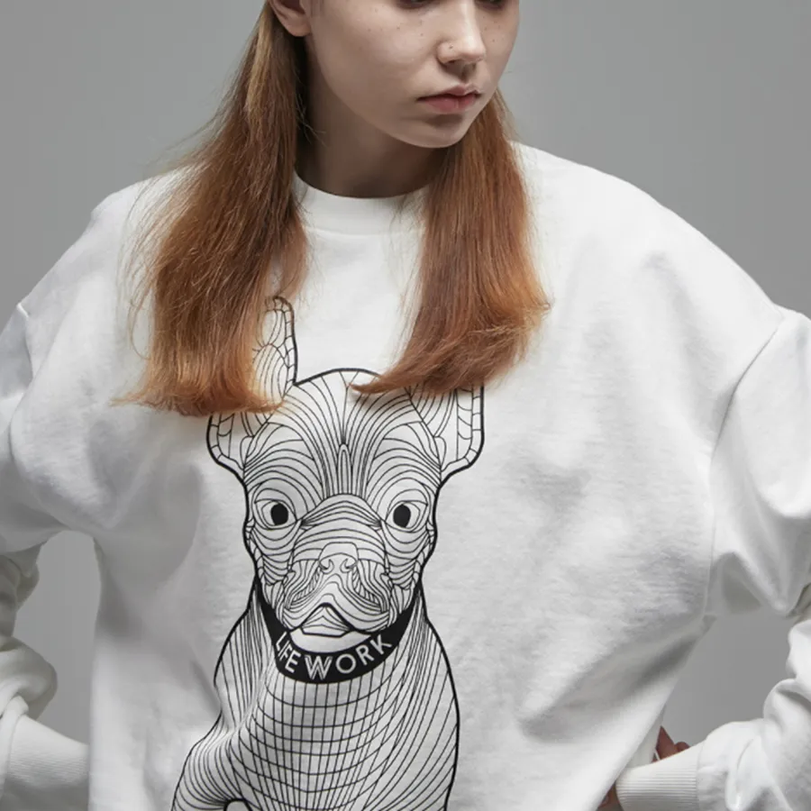 Mua Áo Nỉ Sweater LifeWork Radok Big Logo SweatShirt Màu Trắng Size S ...