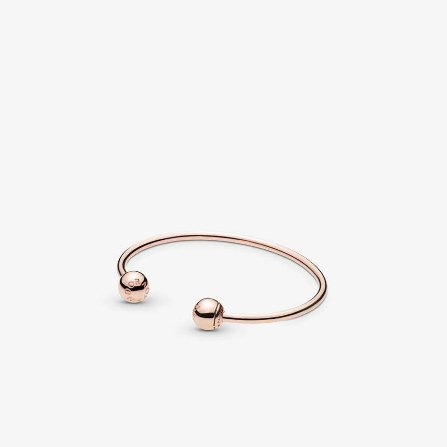 Mua Vòng Đeo Tay Pandora Moments Open Charm Bangle Mạ Vàng Hồng 14K ...