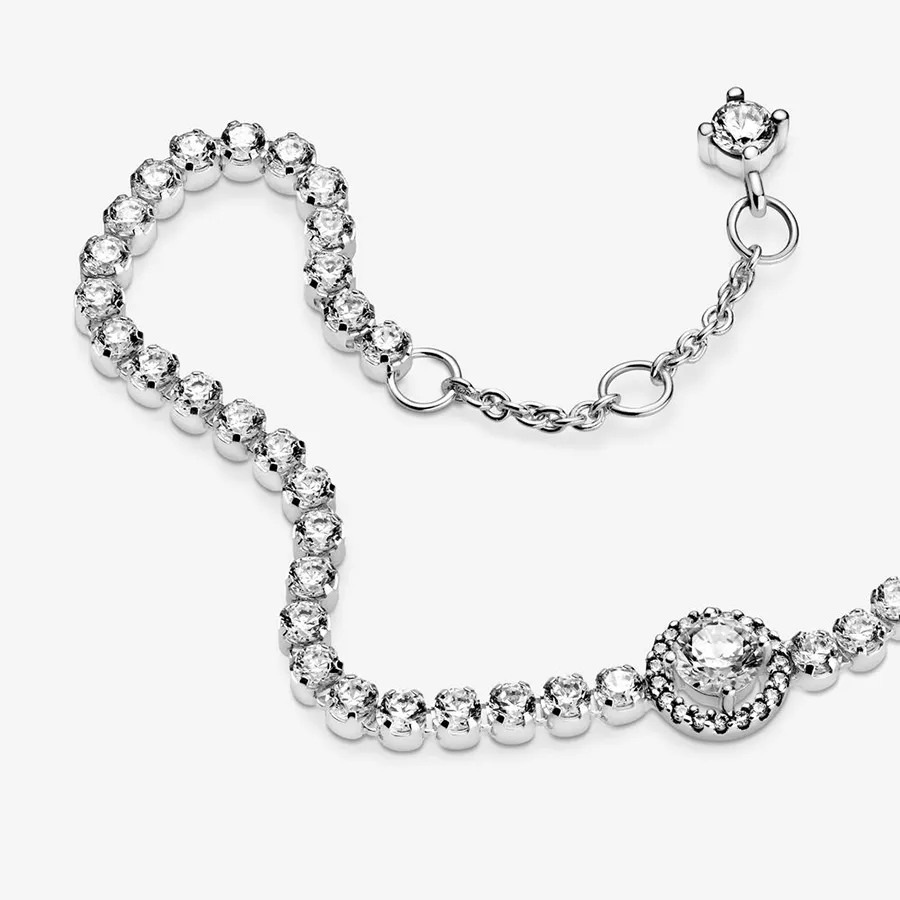 Mua Vòng Đeo Tay Pandora Sparkling Halo Tennis Bracelet 599416C01 Màu ...