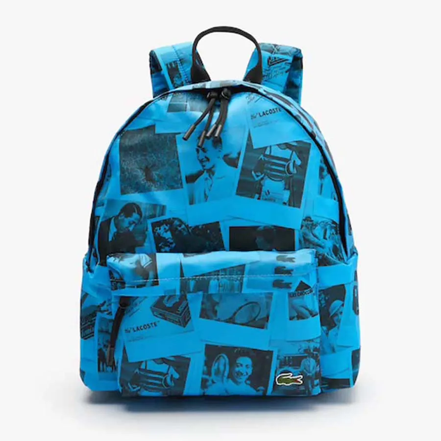 Balo Lacoste Men’s Polaroid Collaboration Printed Canvas Backpack | Vua ...