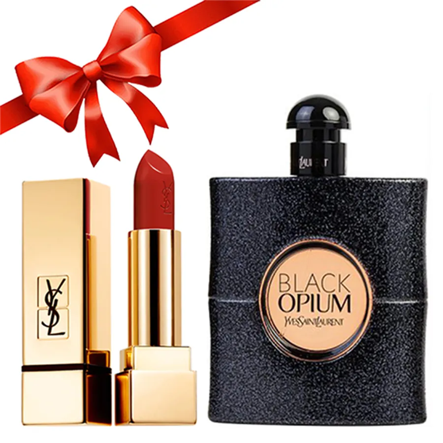 Combo Yves Saint Laurent YSL (Nước Hoa Nữ Black Opium Women EDP 90ml ...