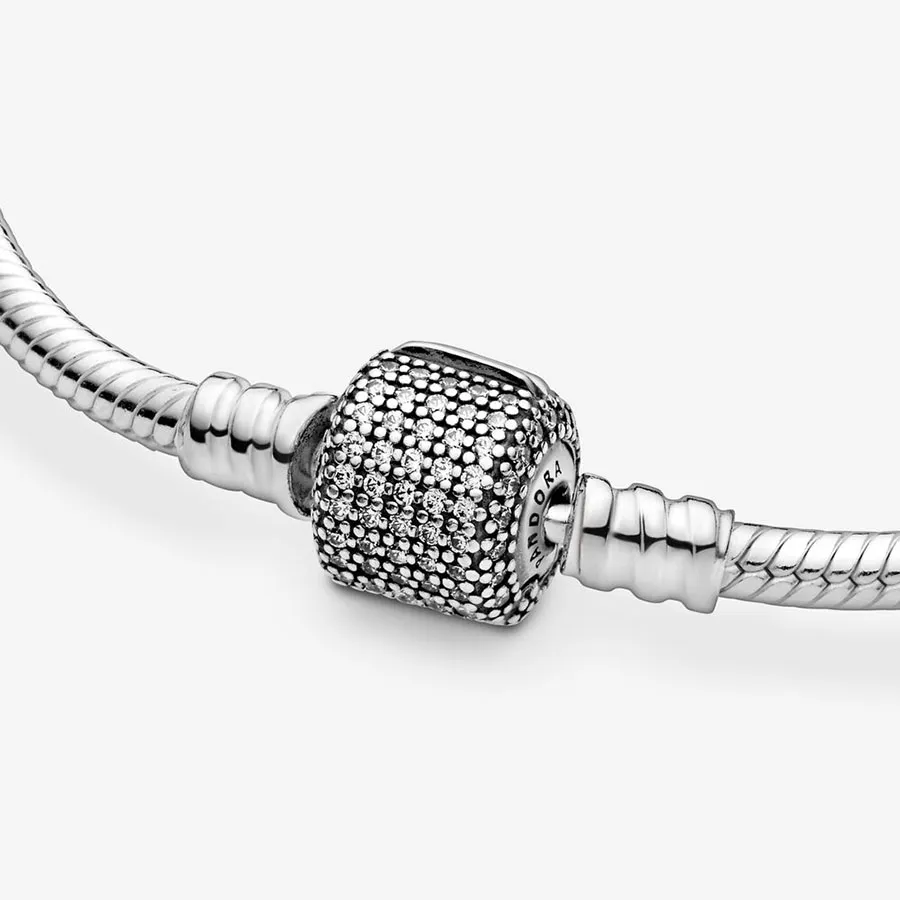 Mua Vòng Đeo Tay Nữ Pandora Moments Sparkling Pavé Clasp Snake Chain ...