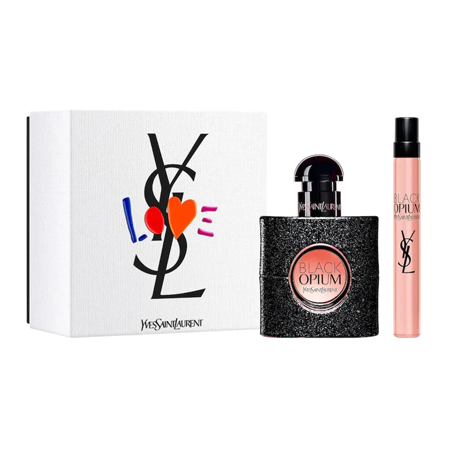 Set Nước Hoa Nữ Yves Saint Laurent YSL Black Opium EDP 2 Món | Vua Hàng Hiệu