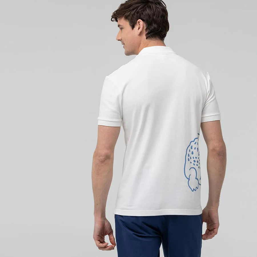 Mua Áo Polo Lacoste Mens Regular Fit Crocodile Print Cotton Piqué Polo