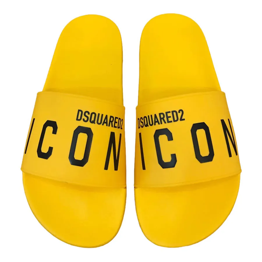 Dép Dsquared2 Icon Slides Màu Vàng | Vua Hàng Hiệu