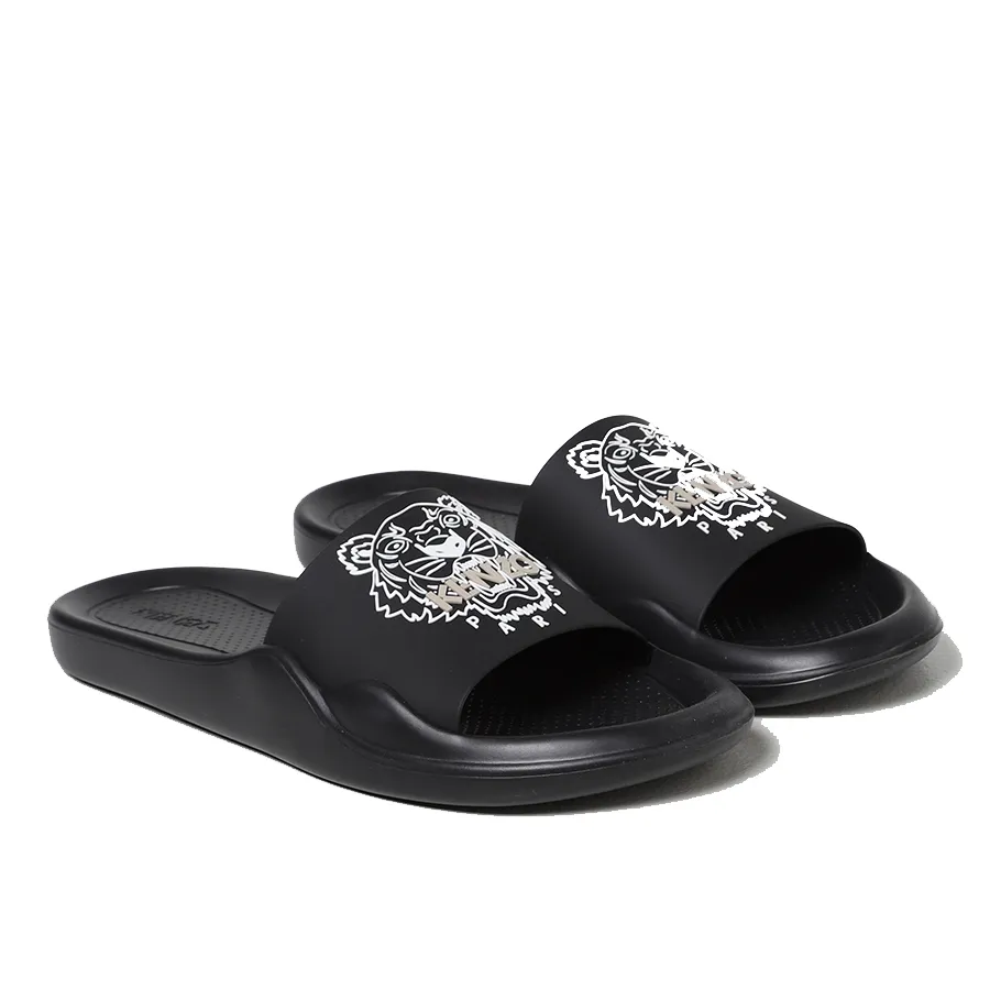 Dép Kenzo Rubber Sandal With Logo Hổ Trắng FC55MU104P60 Màu Đen | Vua ...
