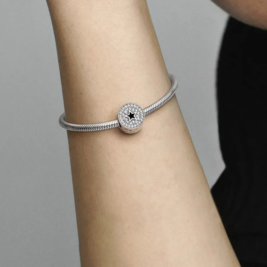 Mua Hạt Vòng Charm Pandora Pavé & Star Congratulations Màu Bạc ...