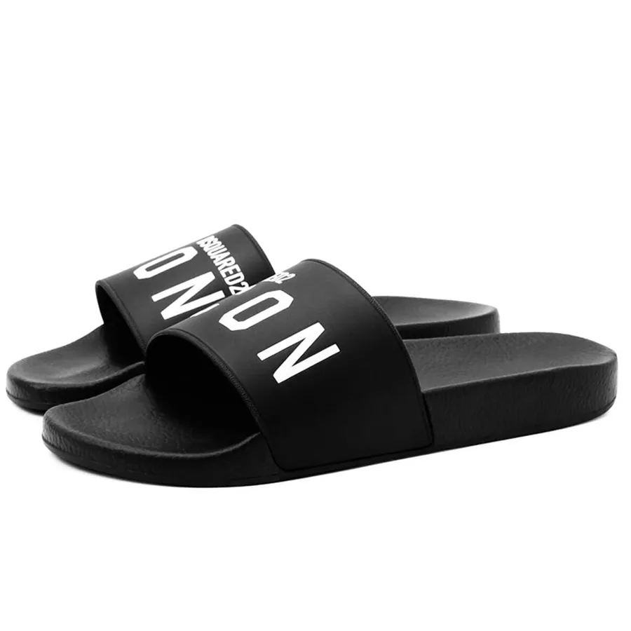 Dép Dsquared2 Icon Slides In Black Màu Đen | Vua Hàng Hiệu