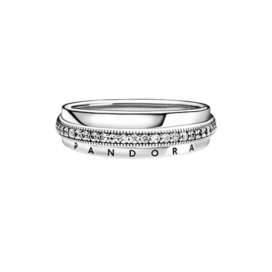 Nhẫn Pandora Triple Band Pavé Ring 199040C01 Màu Bạc Size 48 | Vua Hàng ...