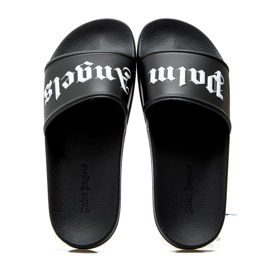 Dép Palm Angels PMIC001C99PLA001 Pool Slides Màu Đen Size 39 | Vua Hàng ...