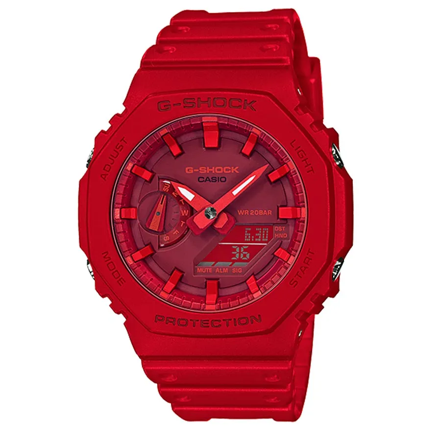 Đồng Hồ Nam Casio Analog-Digital GA2100-4A Màu Đỏ | Vua Hàng Hiệu