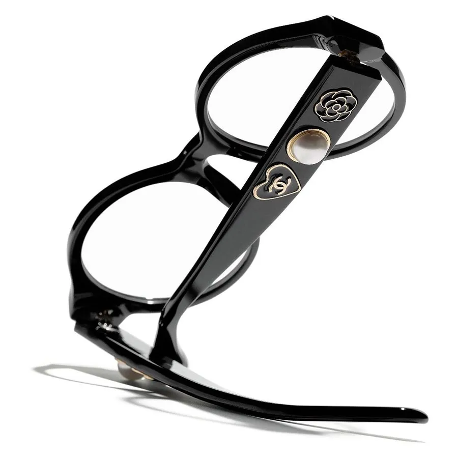Mua Kính Mắt Cận Chanel Round Eyeglasses CH3437 C622 Màu Đen - Chanel ...