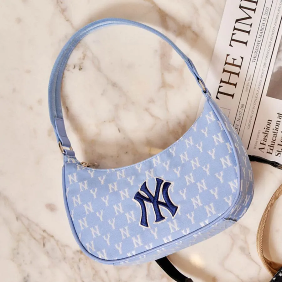 Mua Túi Xách MLB Monogram Jacquard Hobo New York Yankees 3ABQS012N ...