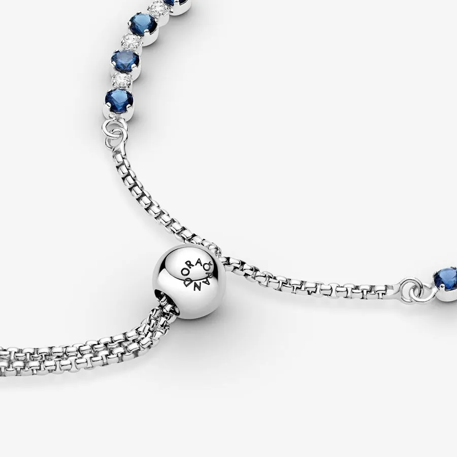 Mua Vòng Đeo Tay Pandora Blue And Clear Sparkle Slider Bracelet ...