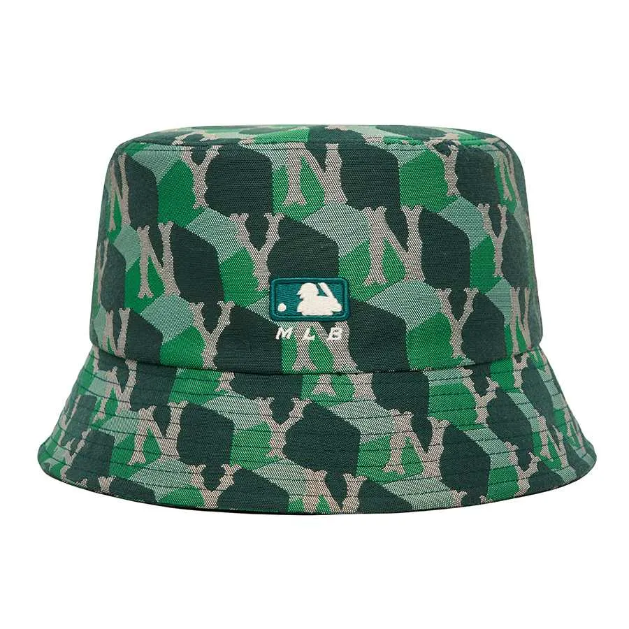 Mua Mũ MLB Cube Monogram Bucket Hat New York Yankees 3AHTM212N-50GND ...